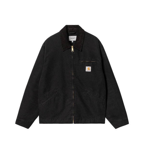 Carhartt WIP OG Detroit Jacket (Spring) - Black/Black Aged Canvas ...