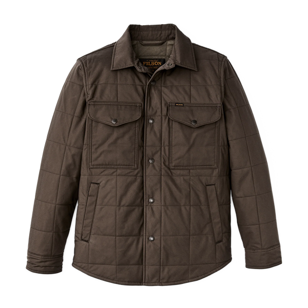 Filson Cover Cloth Quilted Jac - Shirt - Slate Black – Stomping Ground