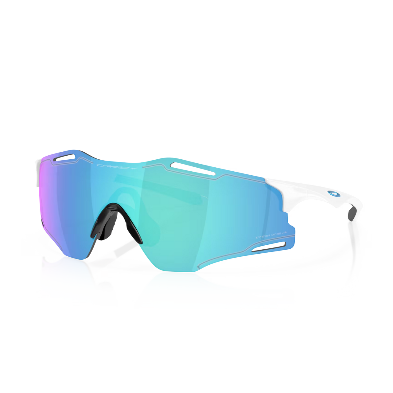 Oakley CYBR Zero - Polished White/ Prizm Sapphire – Stomping Ground