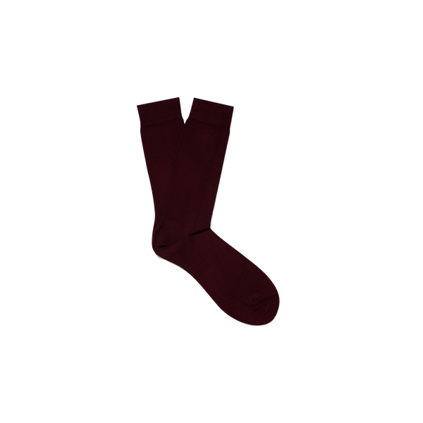 Sunspel Cotton Sock - Maroon MSOC9160 - RDEG – Stomping Ground